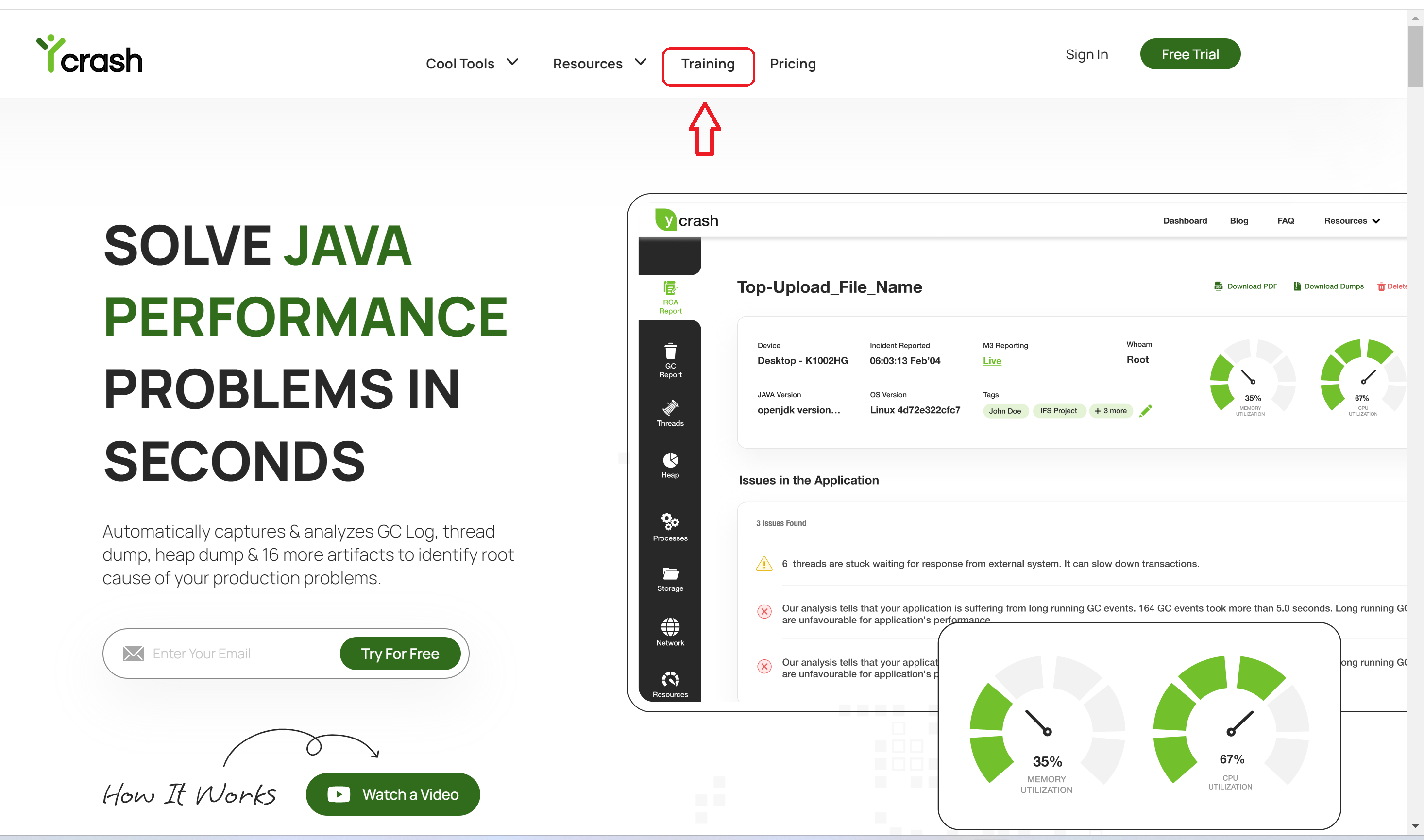 Click on the "Start Course" button.